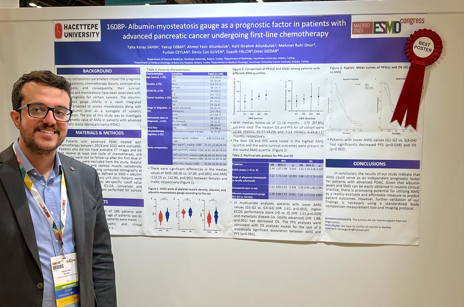 Deniz Can Guven: We got the best poster award for palliative care - OncoDaily