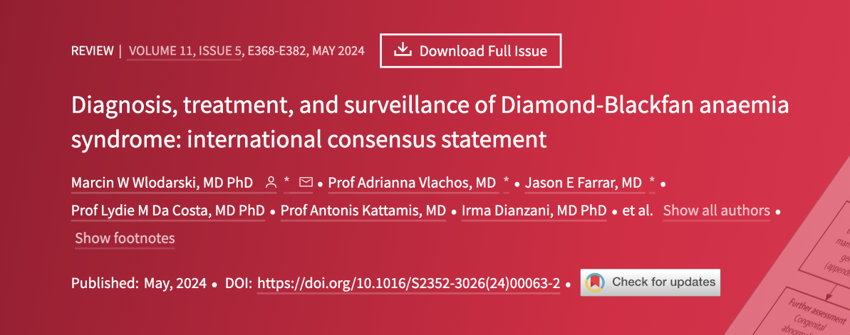 A multinational effort created new guidelines for Diamond Blackfan ...