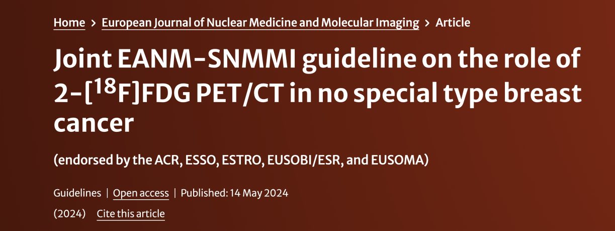 Stephanie Graff: Joint EANM-SNMMI guideline on the role of 2-[18F]FDG ...