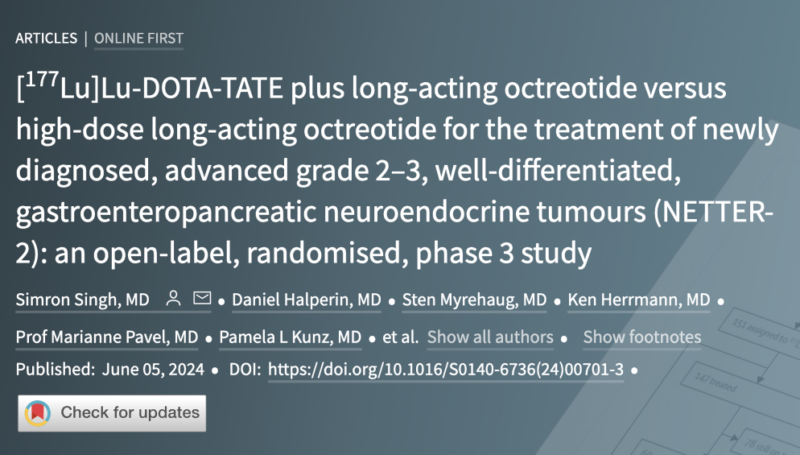 The phase III NETTER-2 trial published in The Lancet and presented by ...