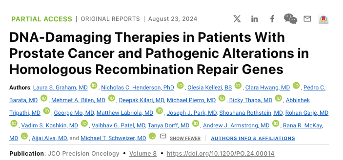 DNA-Damaging Therapies in Patients With Prostate Cancer and Pathogenic ...