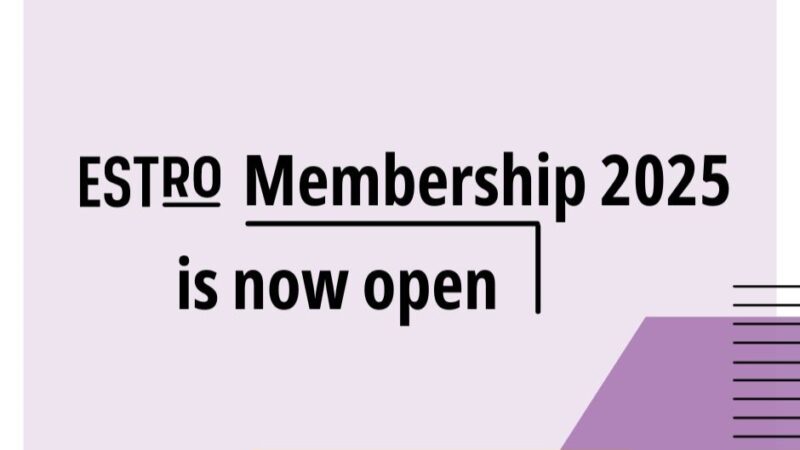 ESTRO Membership 2025 is Now Live - OncoDaily