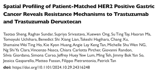 Raghav Sundar: Understanding Resistance Mechanisms in HER2+ Gastric ...