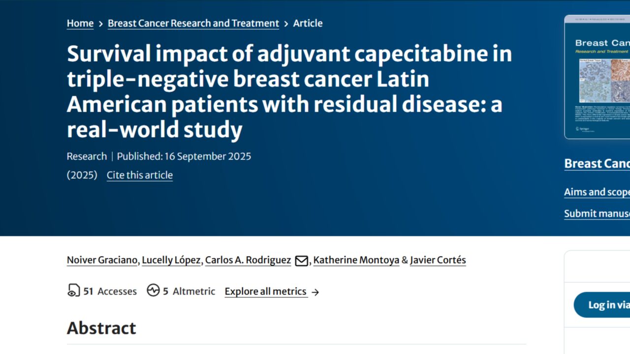 Sergio Cifuentes: Survival Impact of Adjuvant Capecitabine in Triple ...