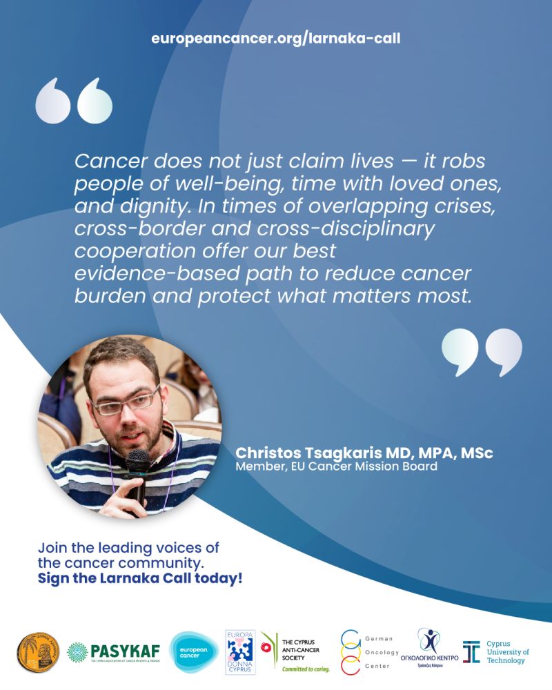 The Time to Act is Now, Sign the Larnaka Call - European Cancer ...