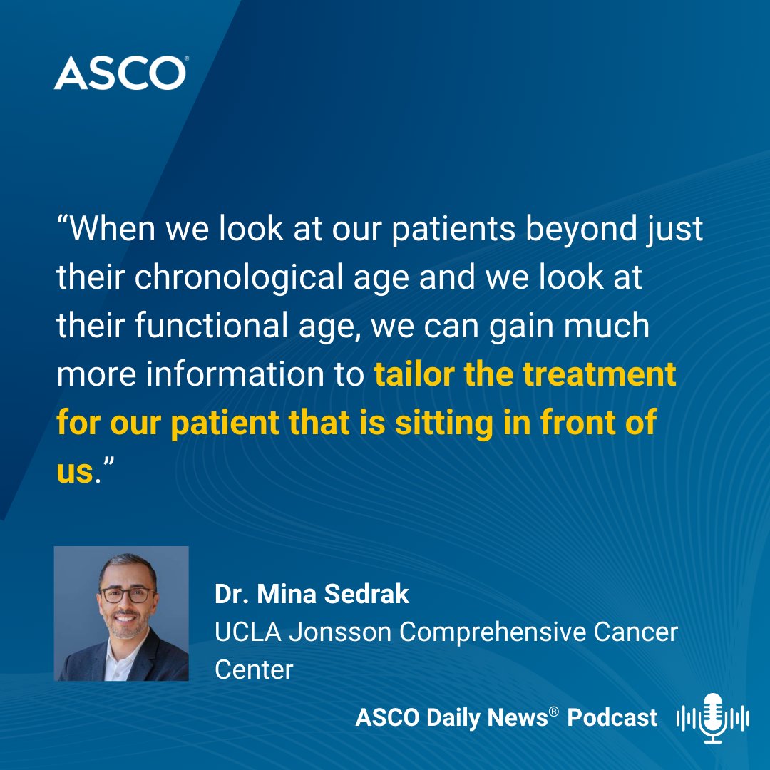 Sumanta K. Pal and Mina S. Sedrak: Discussing Geriatric Oncology on ...