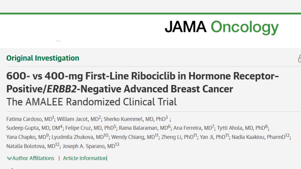 600 mg vs 400 mg Ribociclib in HR+/ERBB2: Advanced Breast Cancer - JAMA ...