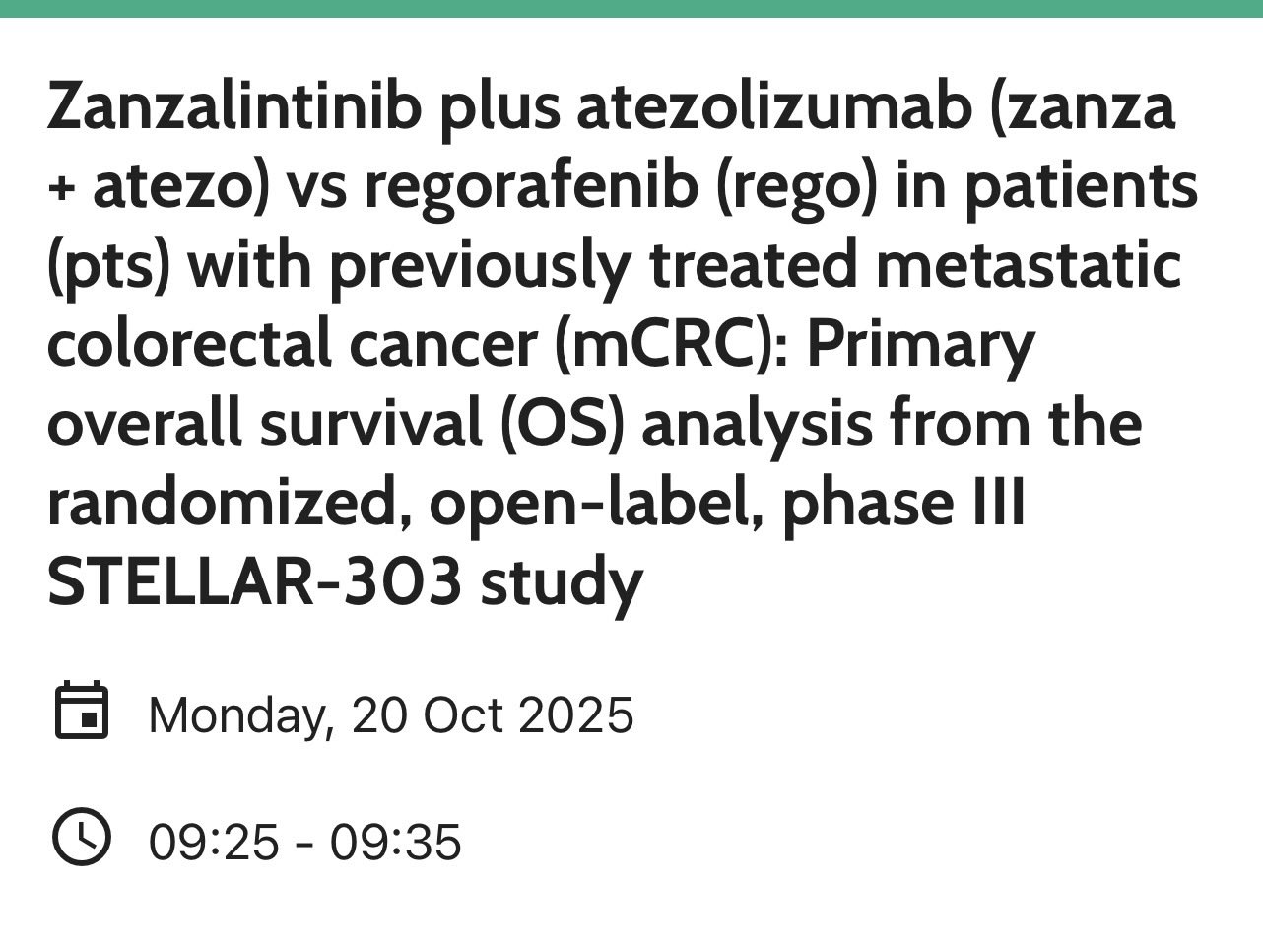 Cathy Eng Highlights STELLAR303 Study Presentation at ESMO 2025 - OncoDaily