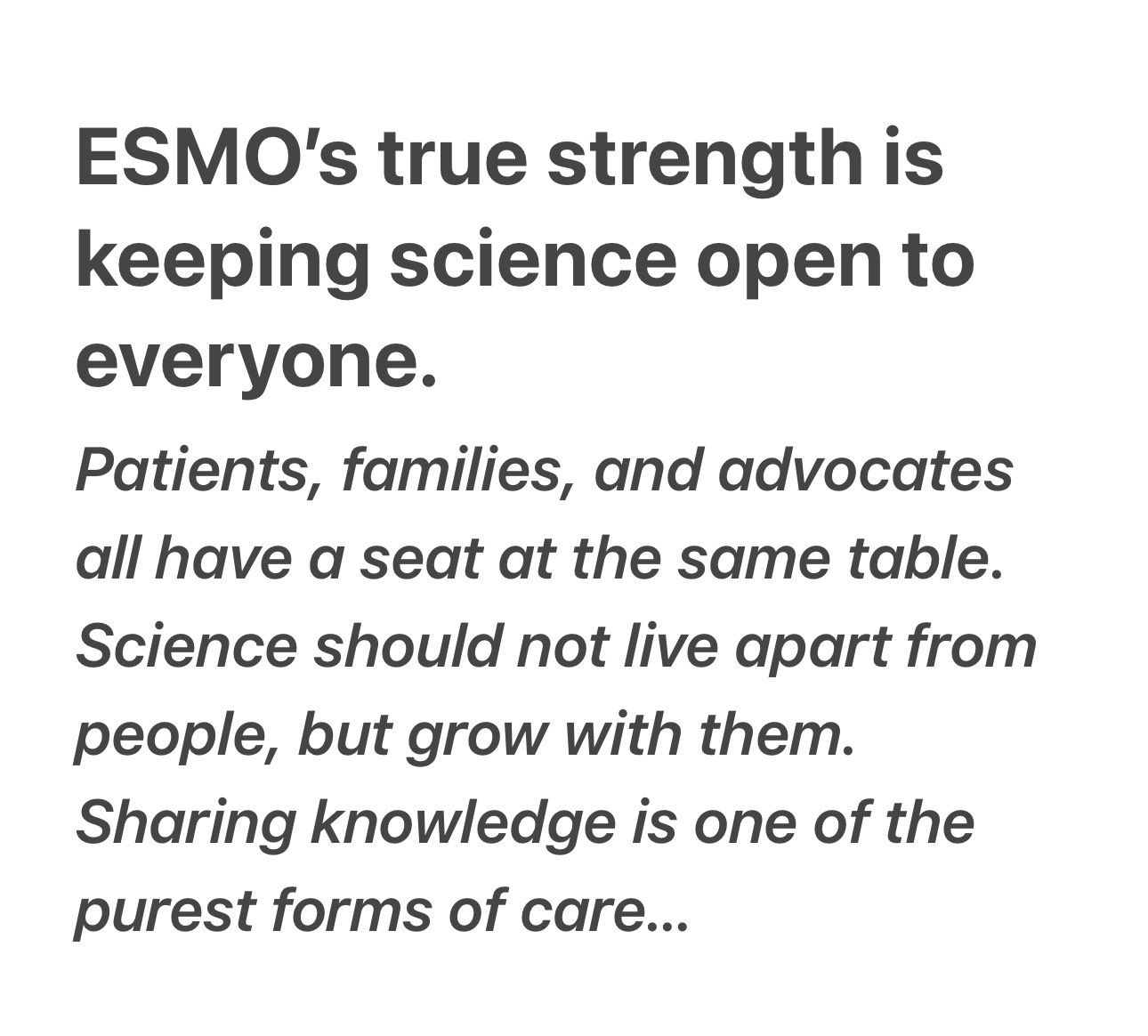 Yüksel Ürün: ESMO’s True Strength is Keeping Science Open to Everyone ...