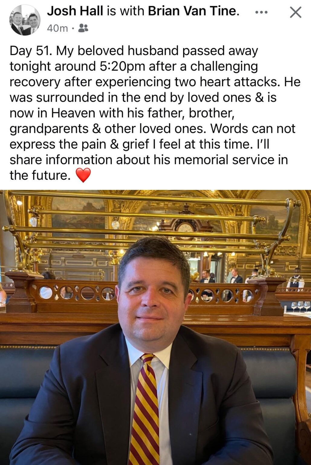 Yan Leyfman: Brian Van Tine - The Truly Great Ones Leave Us Far Too Soon - OncoDaily