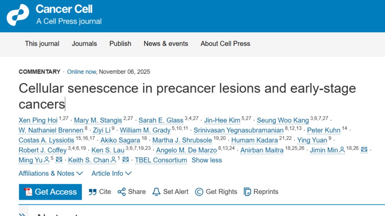 Anirban Maitra: Commentary on Cellular Senescence in Precancer and ...